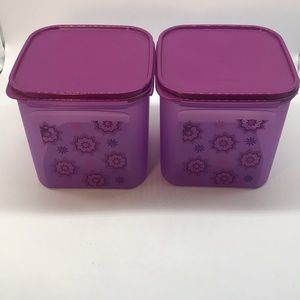 Tupperware | Kitchen | Tupperware Modular Mates Square 3 Set Of 2 ...